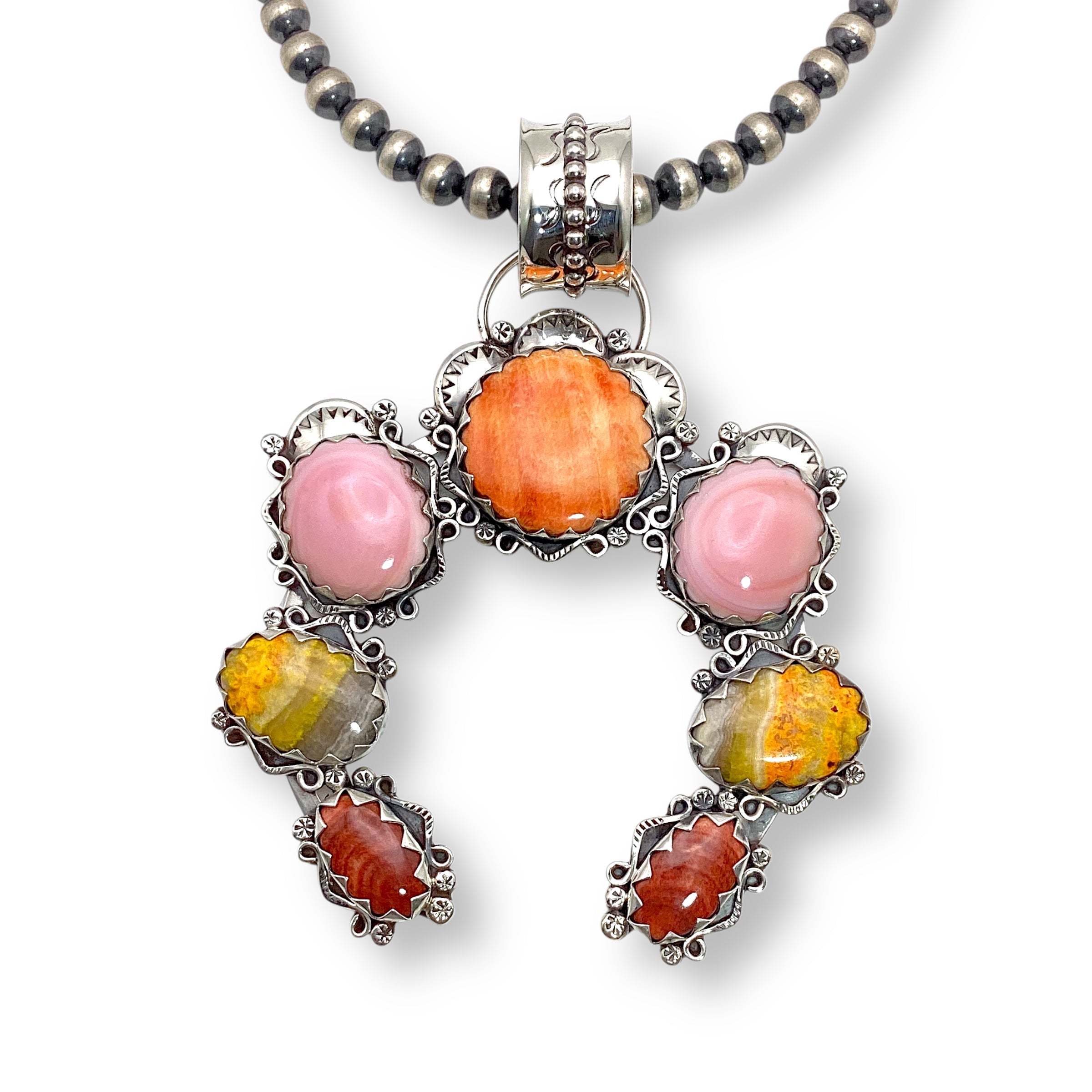 Lyanne Goodluck Spiny Oyster, Pink Conch Shell, Bumblebee Jasper Naja ...