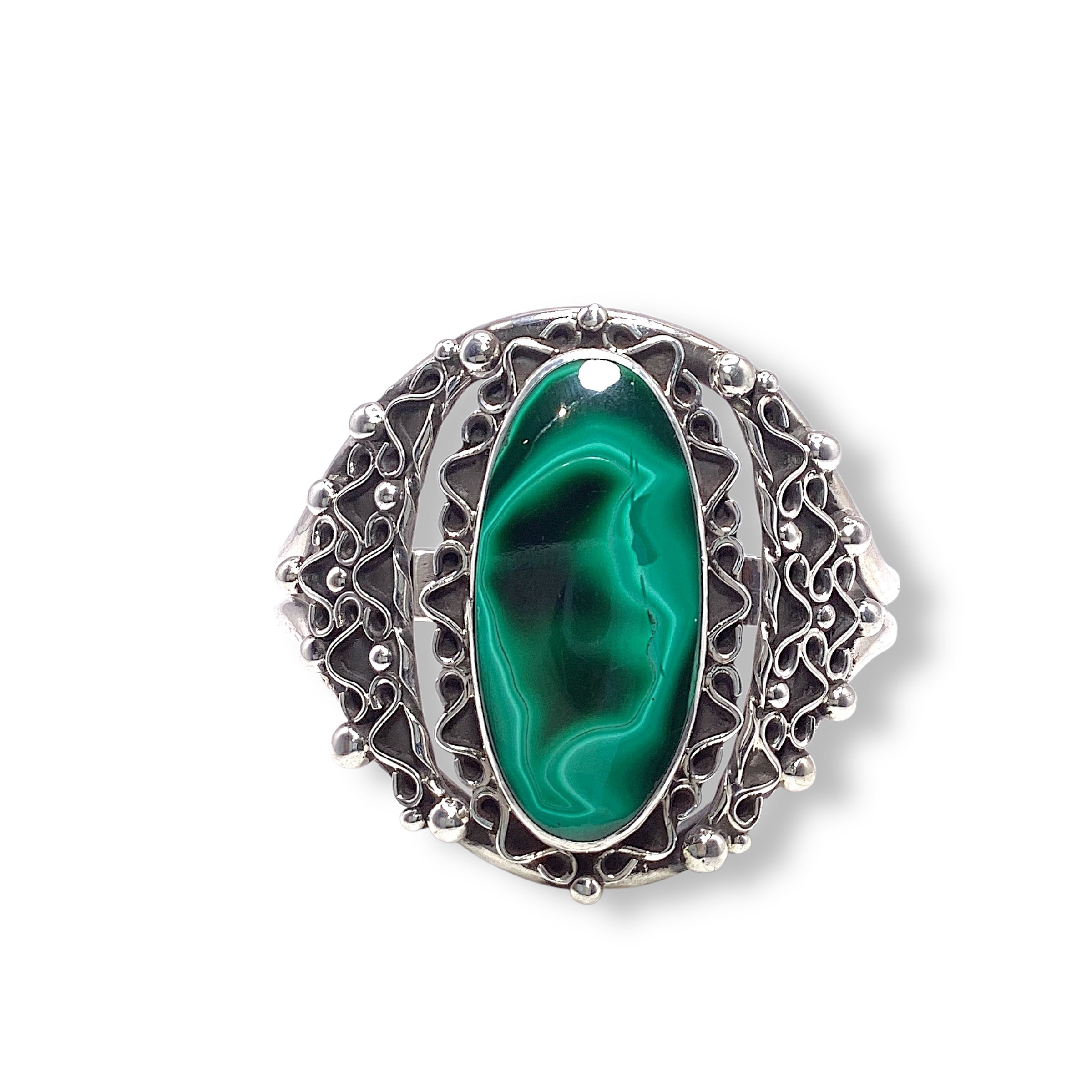 Lyanne Goodlucks Son Franklin C Crowther Malachite Cuff Bracelet ...