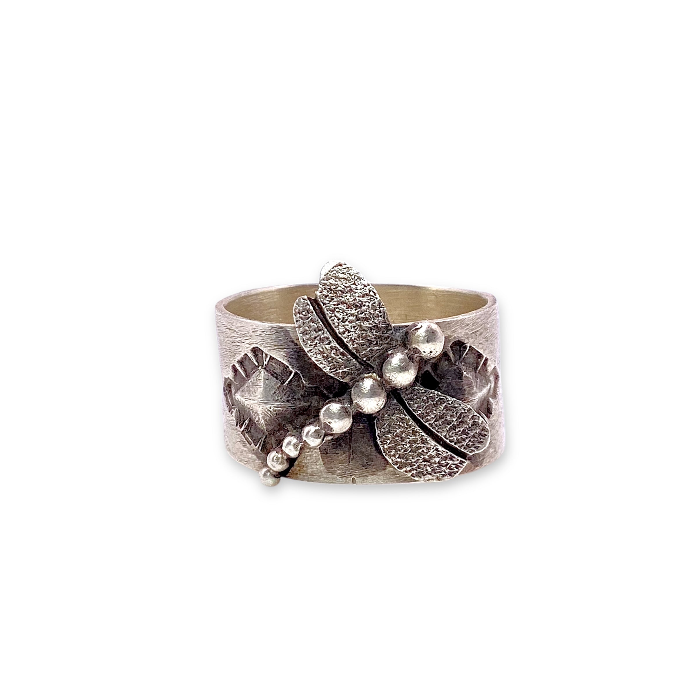Mary Tso Sterling Silver Dragonfly Ring Native Made – Lantern Dancer ...