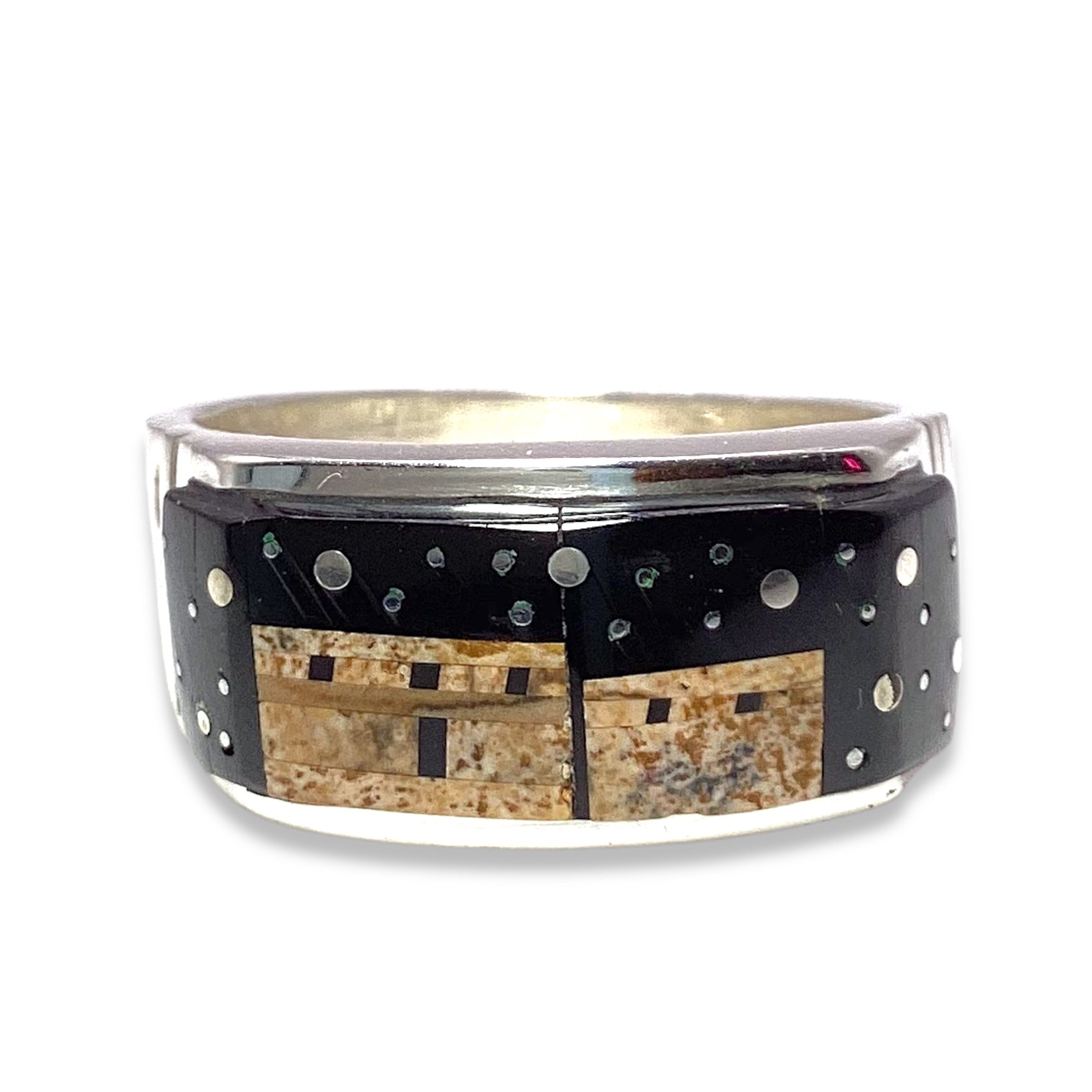 Pueblo Night Inlay Ring by Calvin Begay Native American Made – Lantern ...