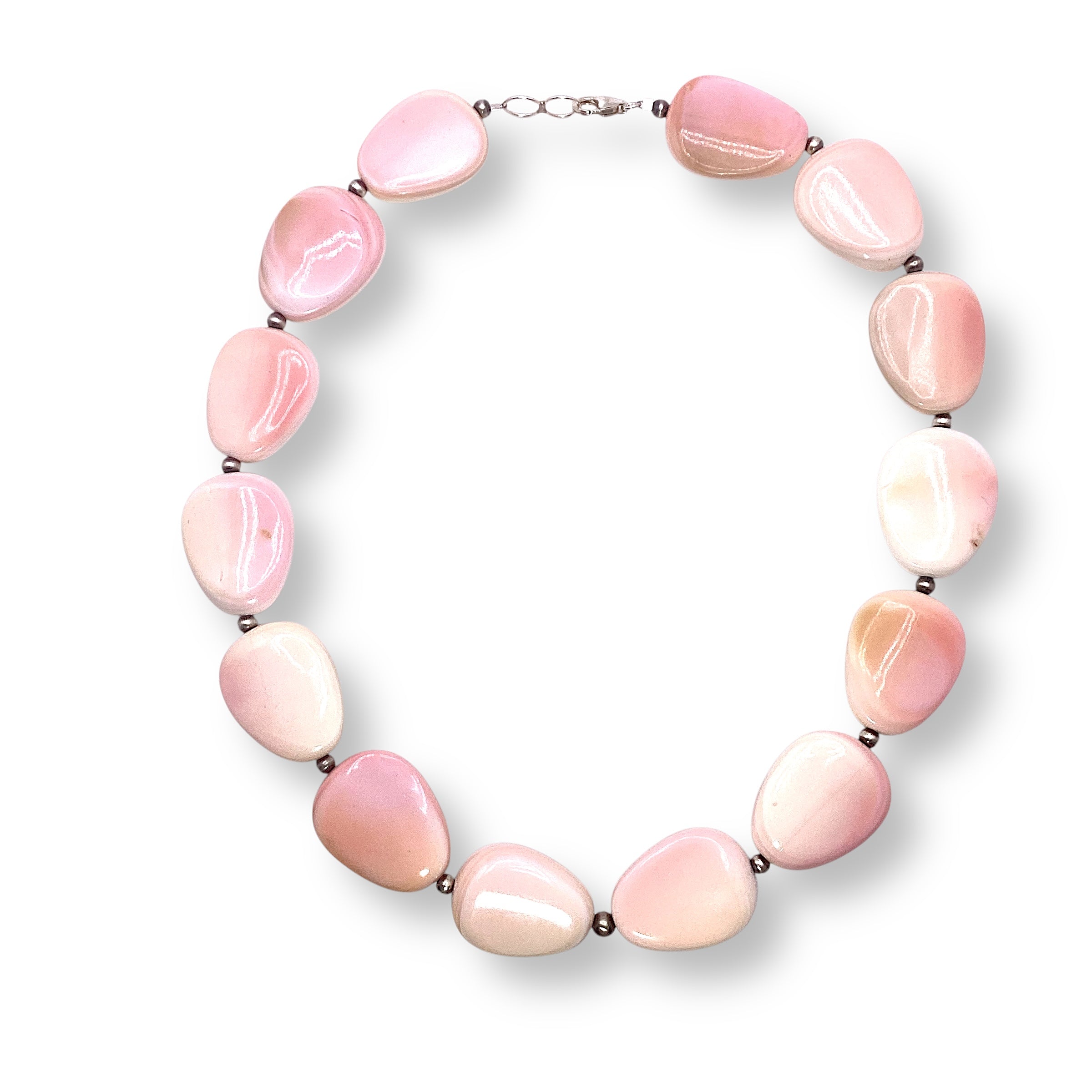 Chunky Pink Conch Shell & Navajo Pearl Necklace by Lantern Dancer ...