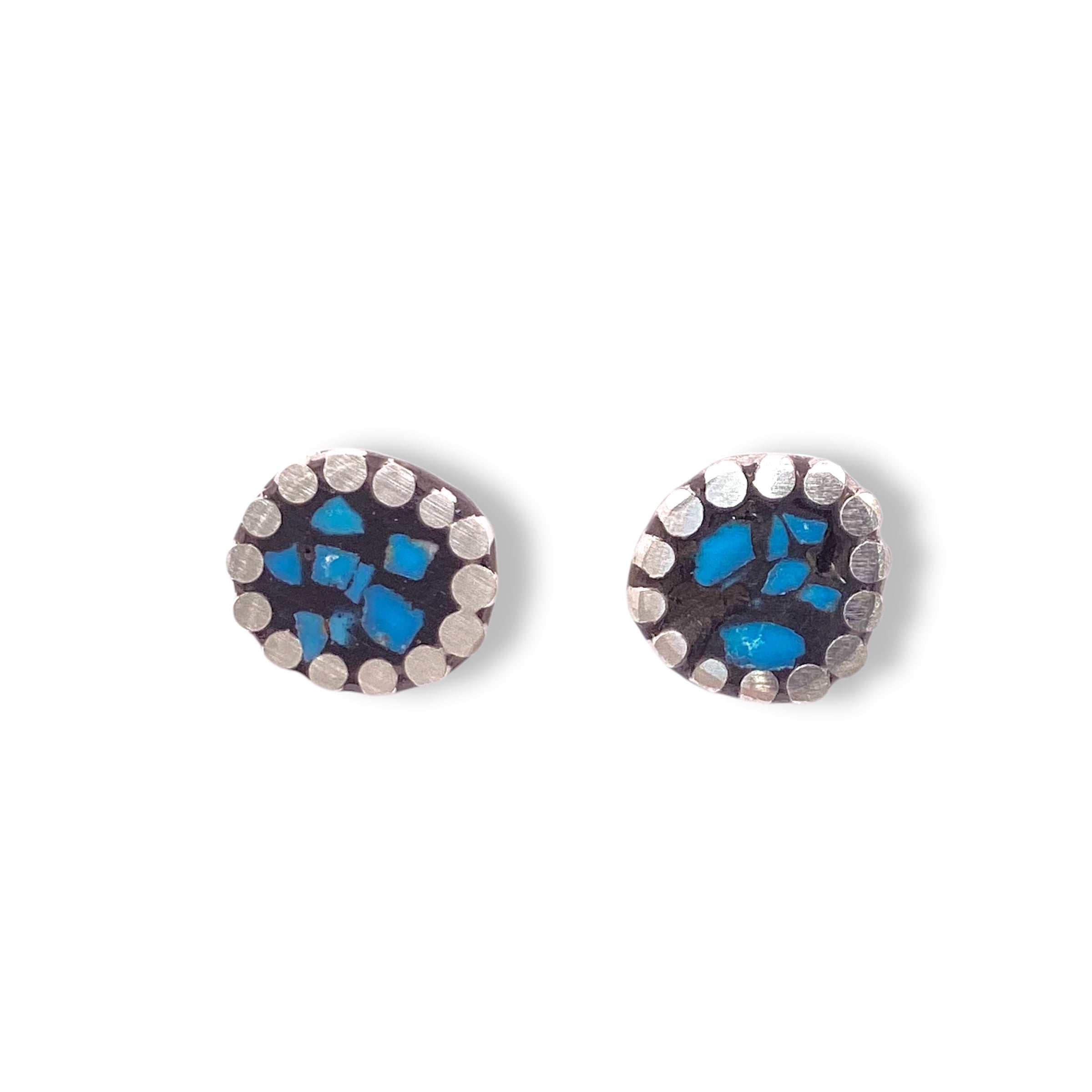 Randy Christensen Persian Turquoise Earrings Sterling Silver – Lantern ...