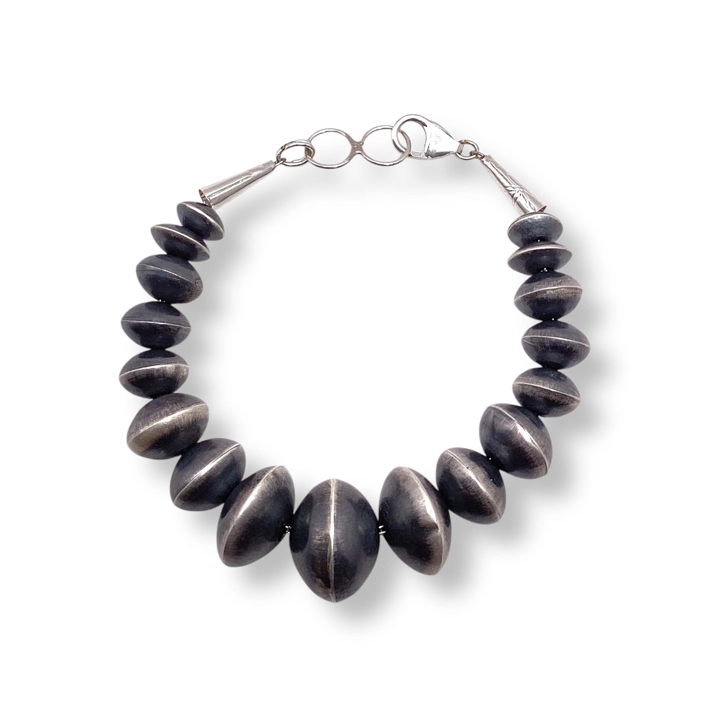 Lyanne Goodluck Navajo Pearl Sterling Silver Ascending Bracelet ...